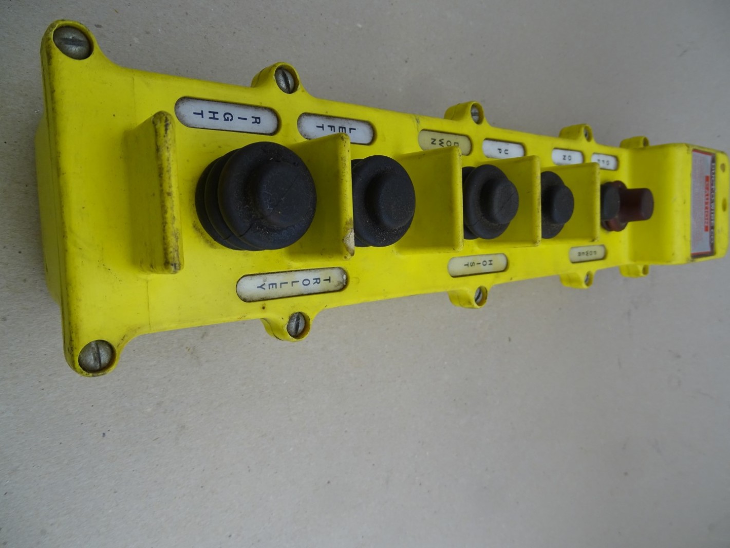 Duct-O-Wire Co. Push Button Crane Pendant , 6-Button | Joseph Fazzio ...