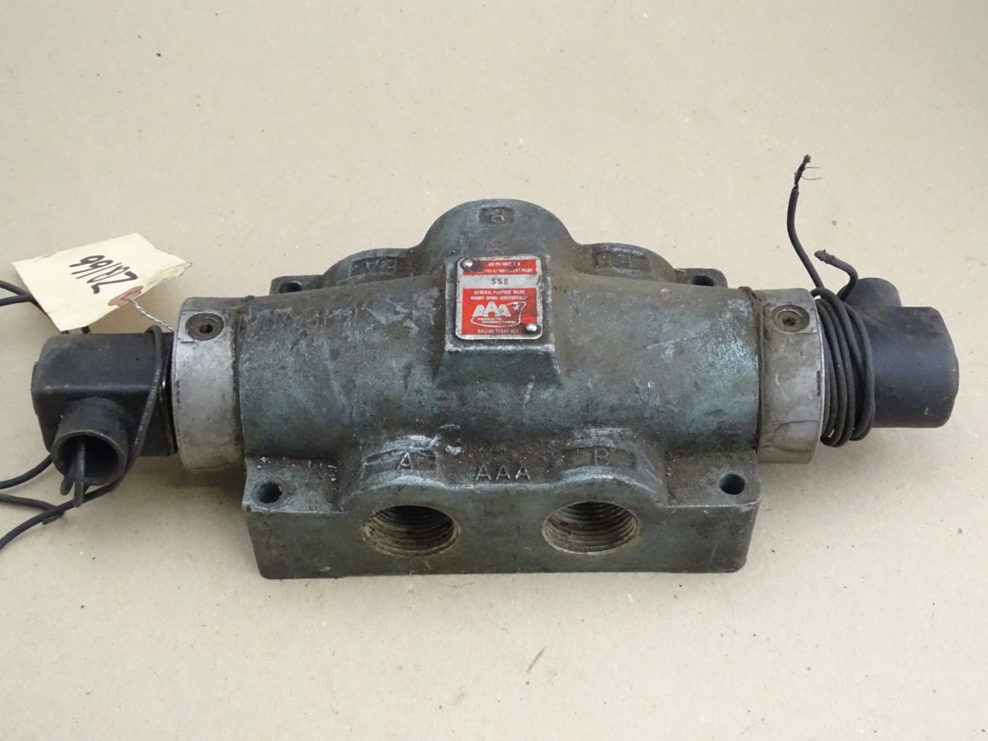 AAA General Purpose Valve 250PSI w/160 PSI Ext.Pilot , SS8 | Joseph ...