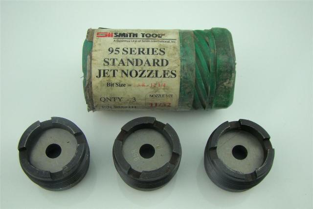 (3) Smith Tool 95 Series 11/32 Standard Jet Nozzles Bit size: 7-3/8 12 ...