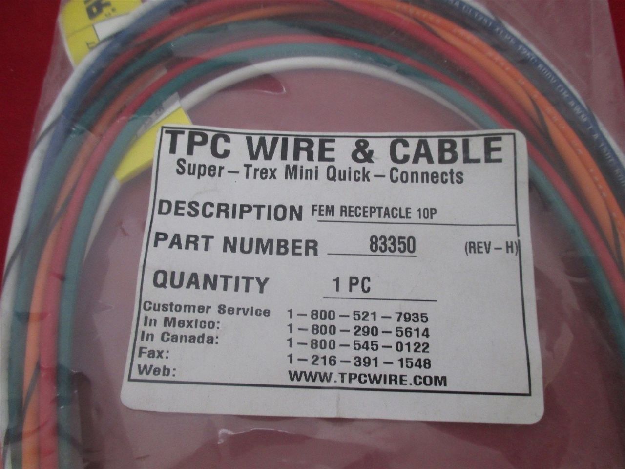 TPC Wire & Cable Female Receptacles 83350 | Process Industrial Surplus
