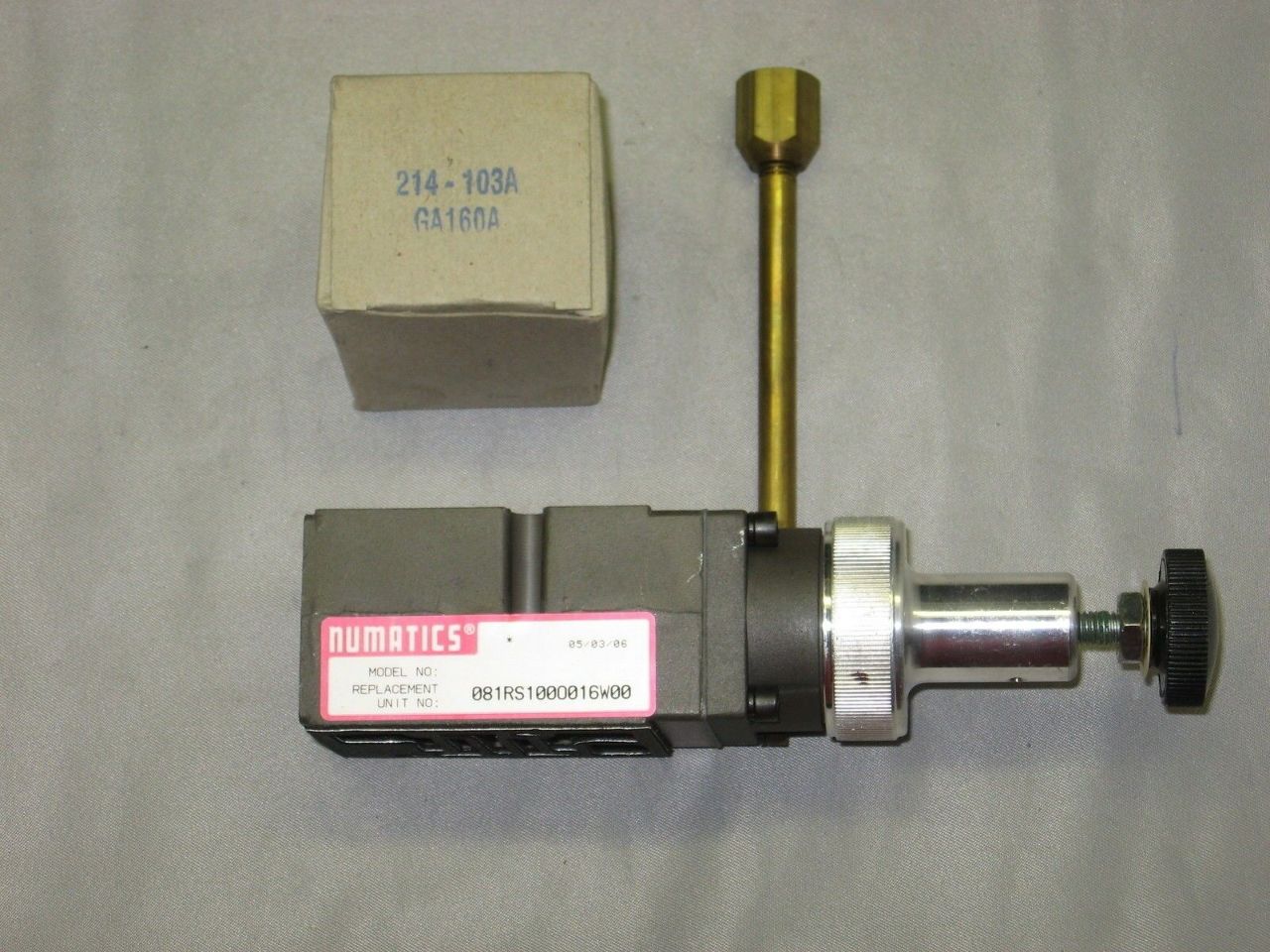 Numatics Regulator MK8 Single Pressure *New* 081RS100O016W00 | Process ...