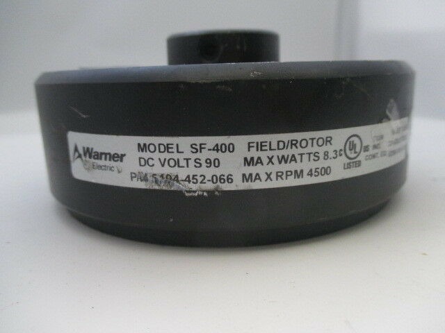 Warner Electric SF-400 SF400 DC Feald Rotor 90v | Process Industrial ... Warner Electric SF-400 SF400 DC Feald Rotor 90v | Process Industrial ...