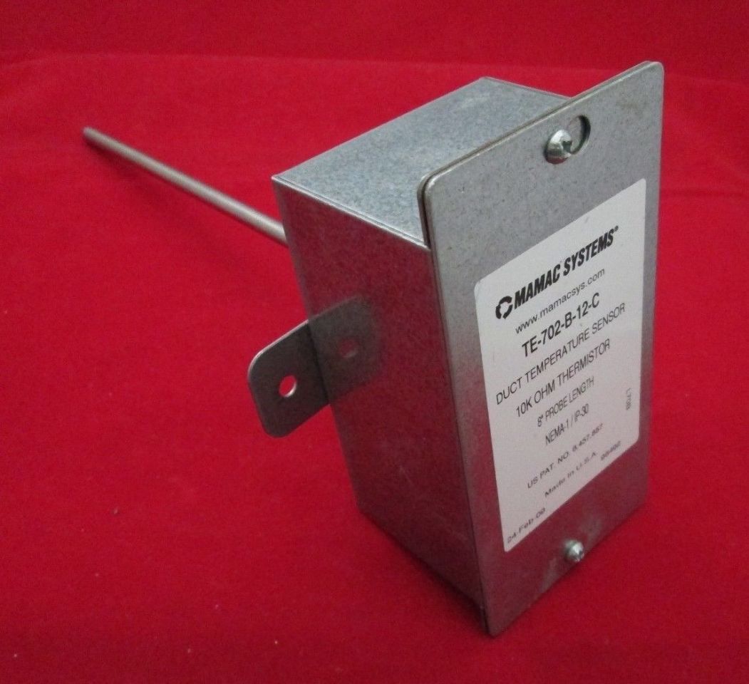 Mamac Systems TE-702-B-12 C Duct Temperature Sensor | Process ...
