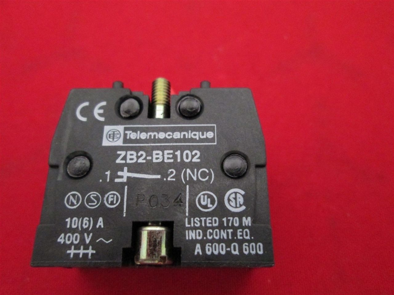 Telemecanique ZB2-BE102 Contact Block | Process Industrial Surplus