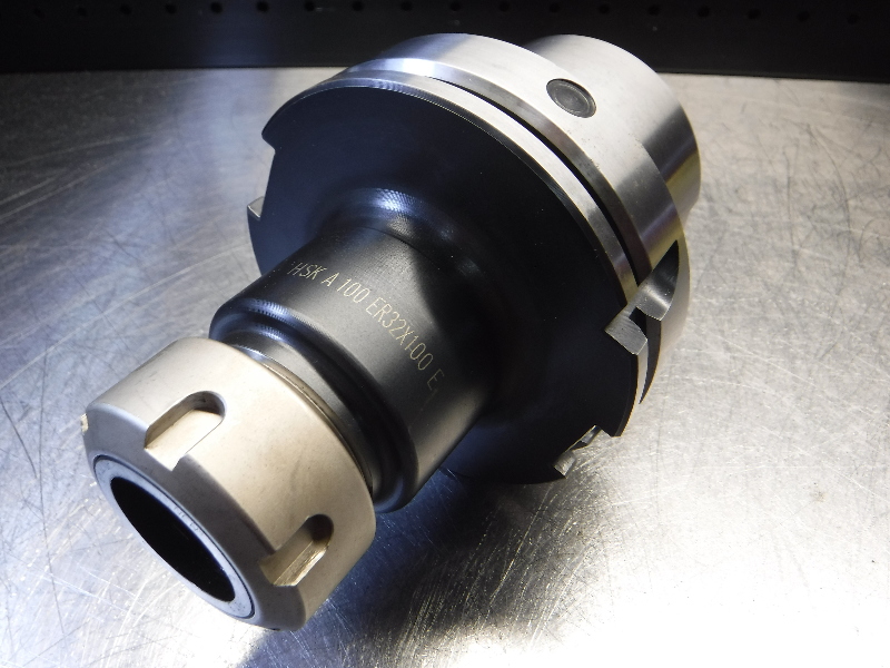 Iscar HSKA100 ER32 Collet Chuck 3.8" Projection HSK A 100 ER32X100 E ...