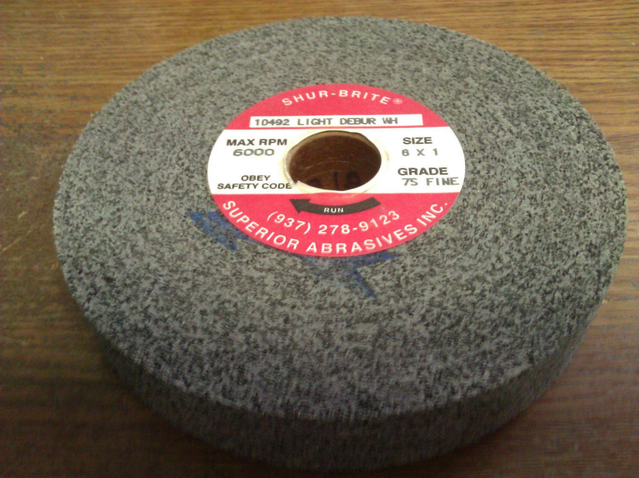 6" X 1" X 1" 7S FINE LIGHT DEBURRING WHEEL SHUR-BRITE | North Bay ...