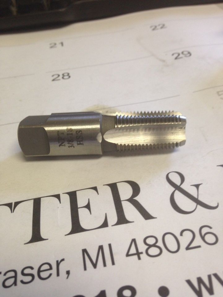 3/8-18 NPT HIGH SPEED STEEL PIPE TAP | North Bay Cutting Tools