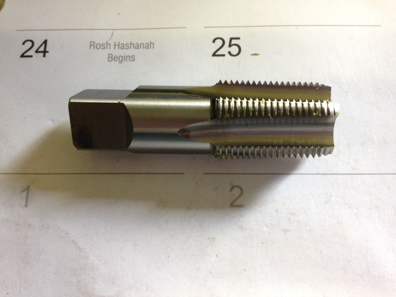 1" 11-1/2 NPT HIGH SPEED STEEL PIPE TAP | North Bay Cutting Tools