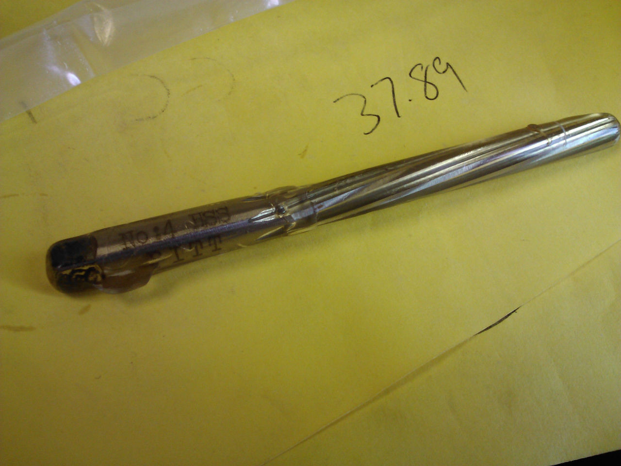 #4 HIGH SPEED STEEL SPIRAL FLUTE TAPER PIN REAMER | North Bay Cutting Tools