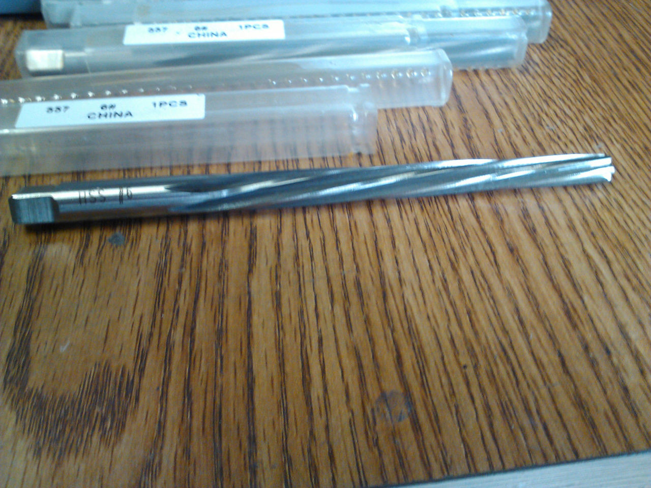 #6 HIGH SPEED STEEL SPIRAL FLUTE TAPER PIN REAMER | North Bay Cutting Tools