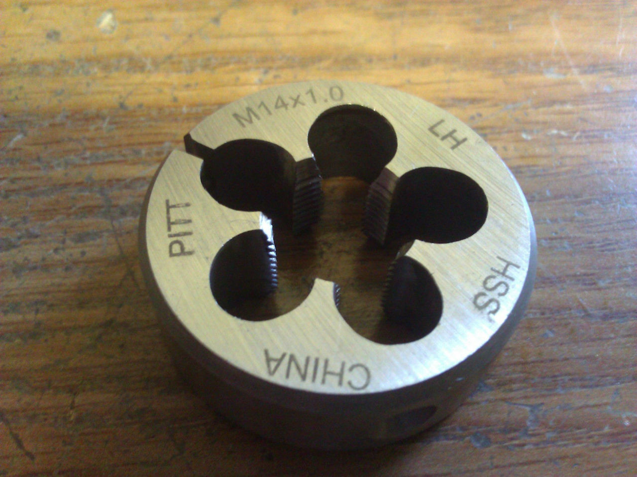 M14 X 1.0 X 1-1/2" HIGH SPEED STEEL LEFT HAND ROUND ADJUSTABLE DIE ...