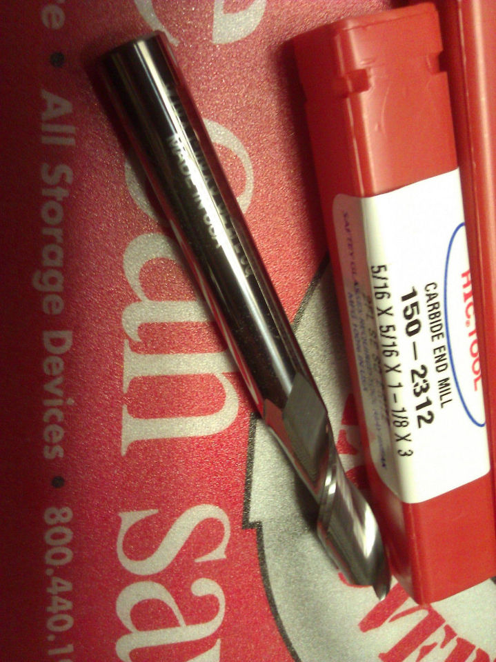 .3125" 5/16" 2 FLUTE SE LONG LENGTH CARBIDE END MILL 5/16" x 5/16" x 1 ...