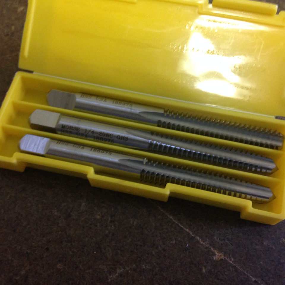 1/4-20 GH3 4 FLUTE HIGH SPEED STEEL 3 PIECE TAP SET MADE IN USA | North ...