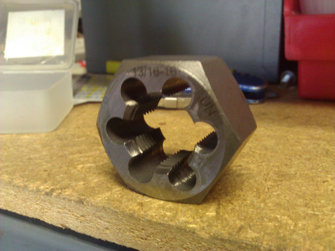 13/16"-16 CARBON STEEL HEXAGONAL RE-THREADING DIE | North Bay Cutting Tools