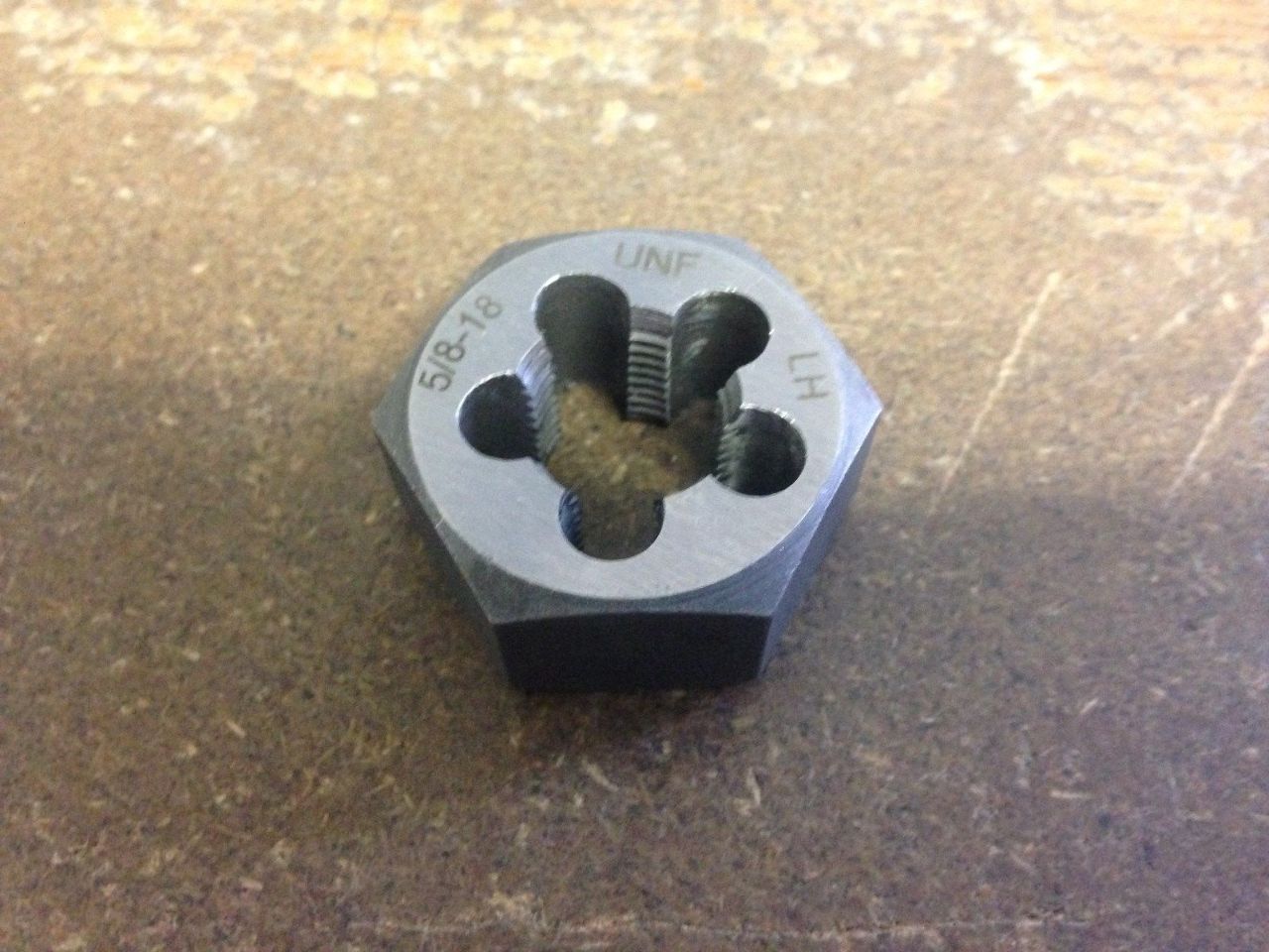 5/8"-18 LEFT HAND CARBON STEEL HEXAGONAL RE-THREADING DIE | North Bay ...