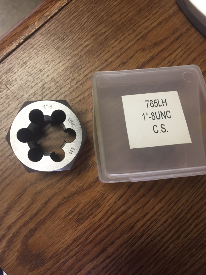 1"-8 LEFT HAND CARBON STEEL HEXAGONAL RE-THREADING DIE | North Bay ...