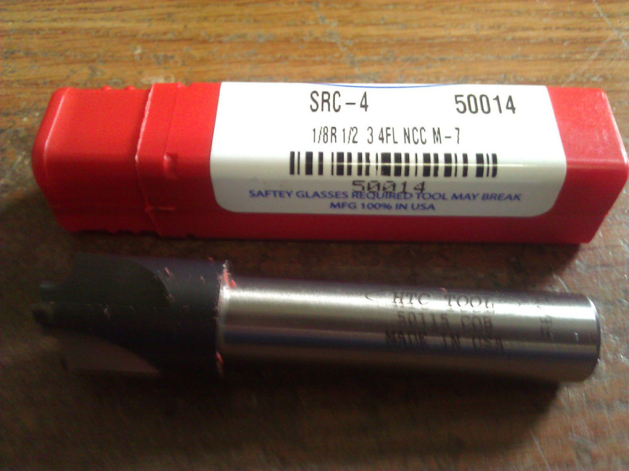 .125 1/8" RADIUS HIGH SPEED STEEL CORNER ROUNDING END MILL 1/2" SHANK ...