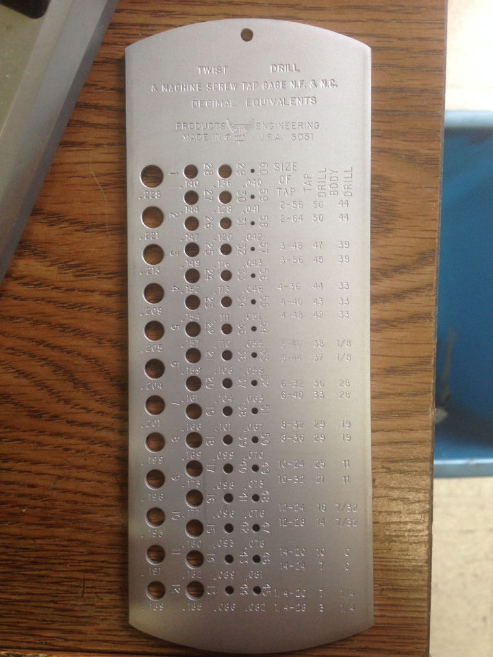 1 TO 60 TWIST DRILL AND MACHINE SCREW TAP GAGE | North Bay Cutting Tools