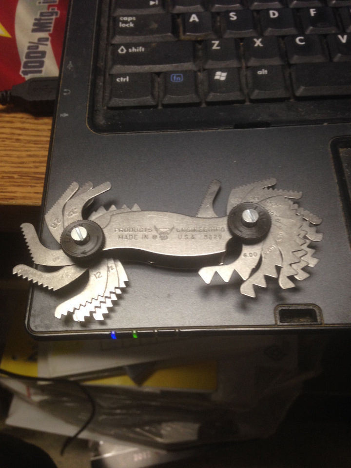 SCREW PITCH GAGE SET UNIFIED AMERICAN NATIONAL/METRIC | North Bay ...