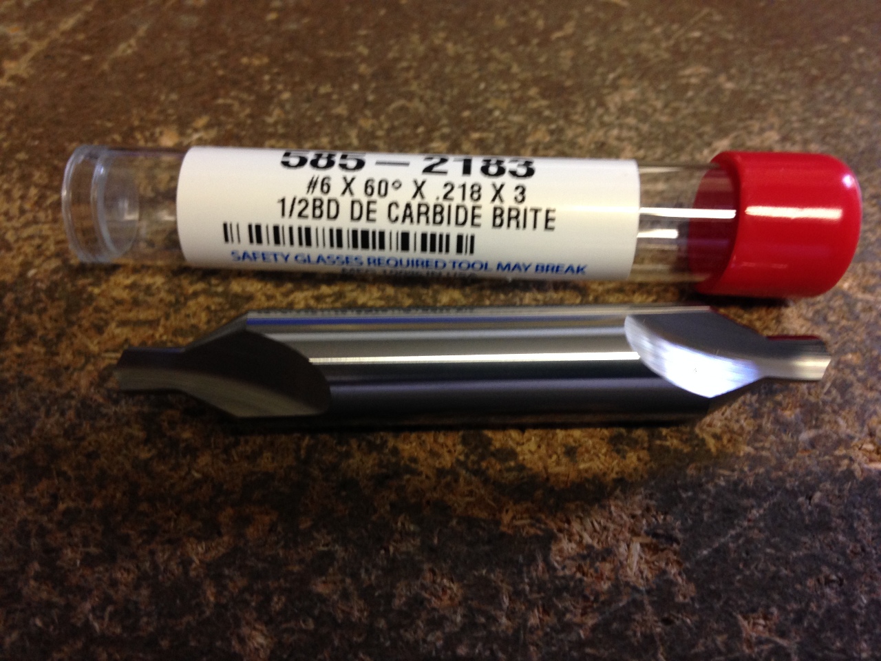 #6 60 DEGREE 2 FLUTE CARBIDE CENTER DRILL (COMBINED DRILL AND ...