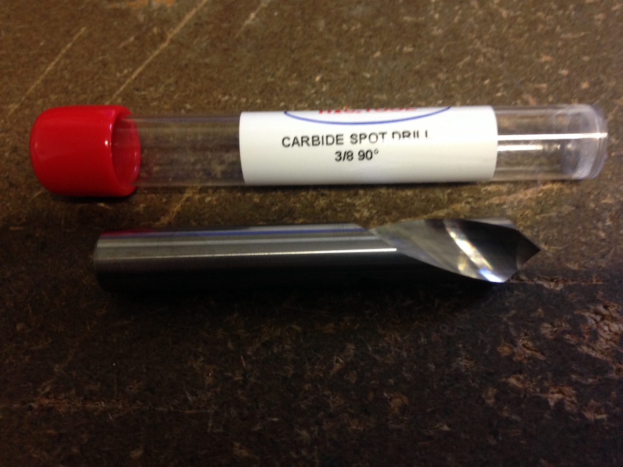 3/8" 90 DEGREE 2 FLUTE CARBIDE SPOTTING DRILL | North Bay Cutting Tools