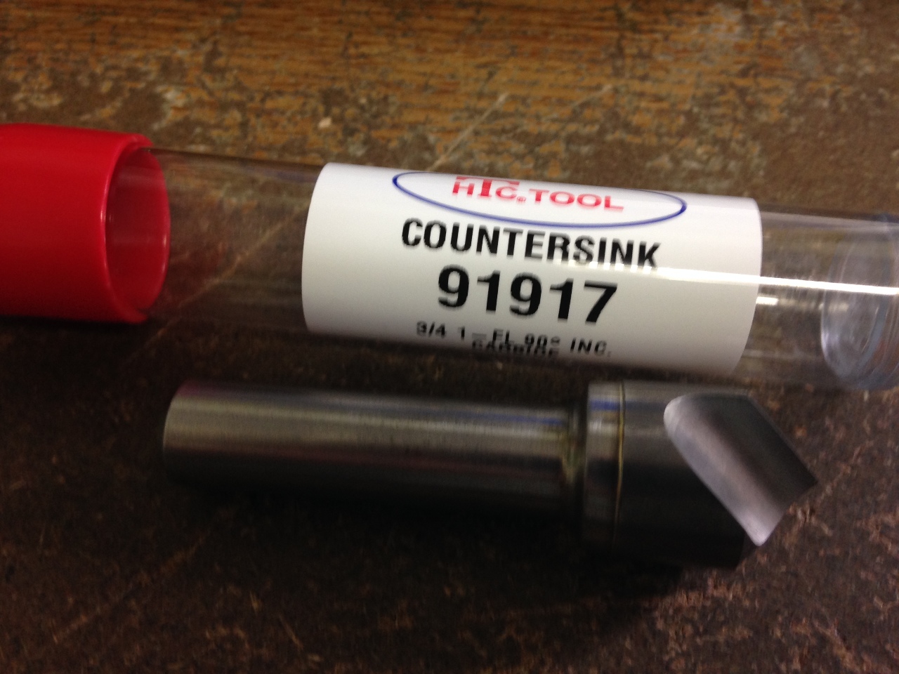 .750" 3/4" 90 DEGREE SINGLE FLUTE CARBIDE COUNTERSINK 1/2" SHANK ...