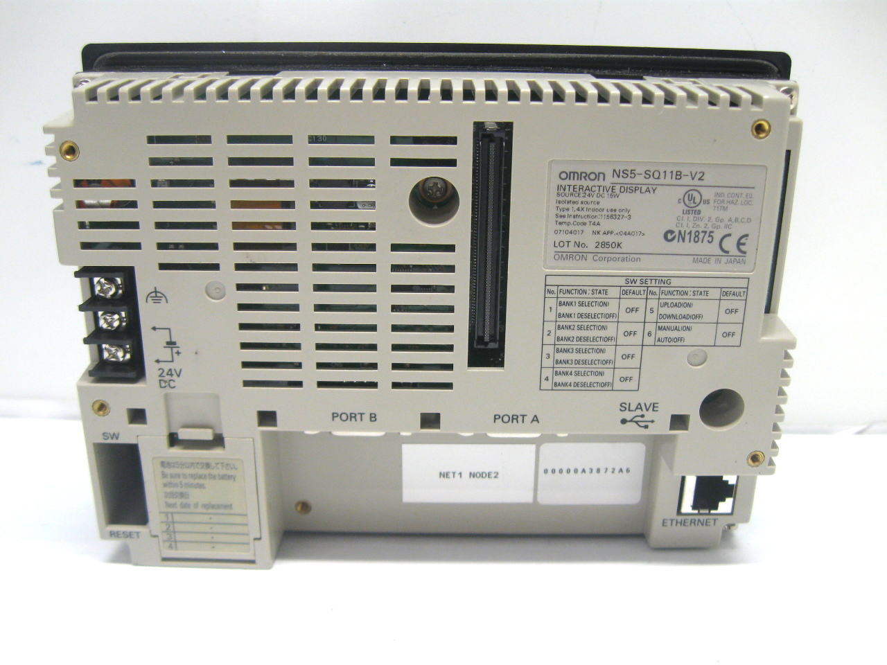 Omron NS5-SQ11B-V2 Interactive Display HMI 24 Vdc LCD Touch Screen | eBay
