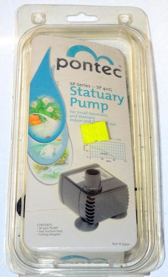 Pontec Statuary Pump SP Series -SP 40G Indoor/Outdoor Pump | Surplus ...