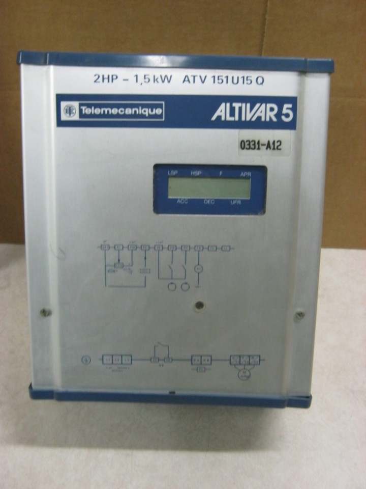 ALTIVAR 5 / Telemecanique 2 HP - 1,5 kW Frequency Drive Model: ATV ...
