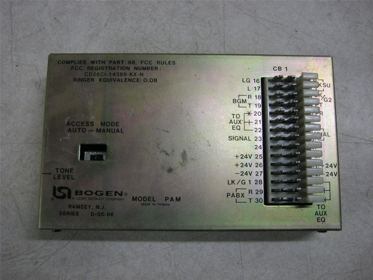 Bogen PAM Paging Interface | Daves Industrial Surplus LLC