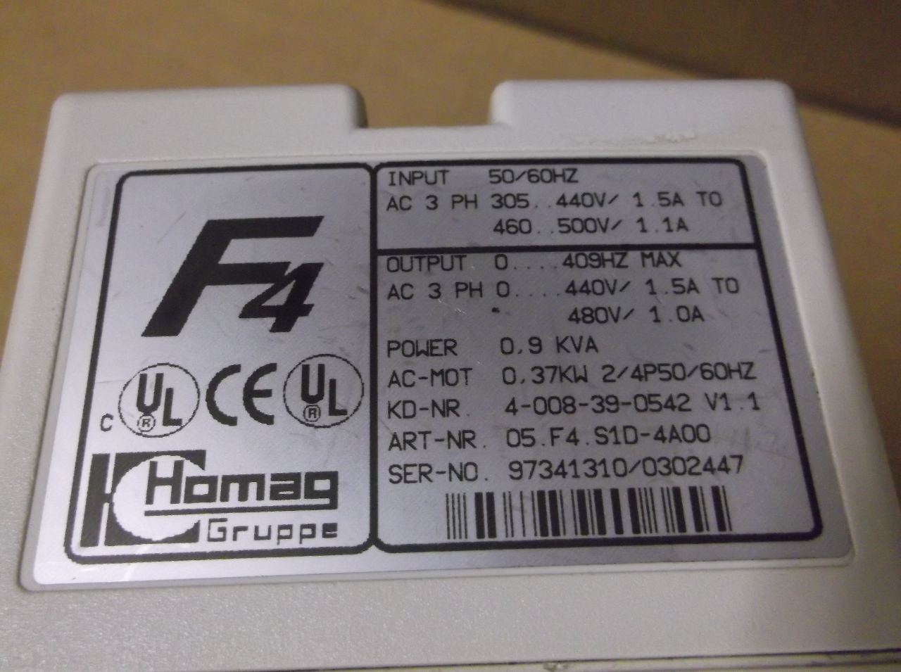 KEB Inverter Type Combivert F4 05.F4.S1D-4AOO | Daves Industrial ...