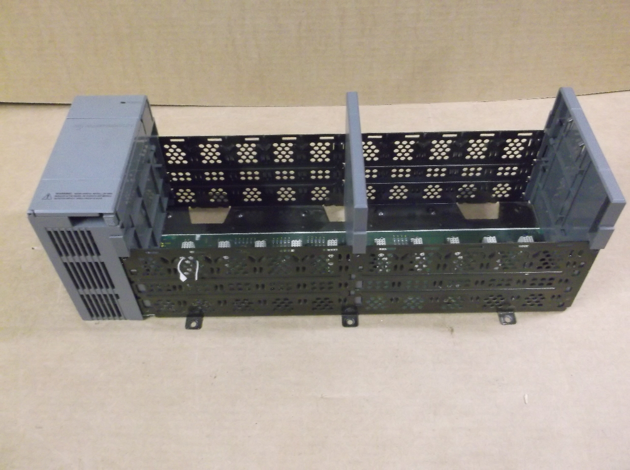 Allen Bradley SLC 500 10 Slot Rack 1746-A10 w/ 1746-P1 Power Supply Ser ...