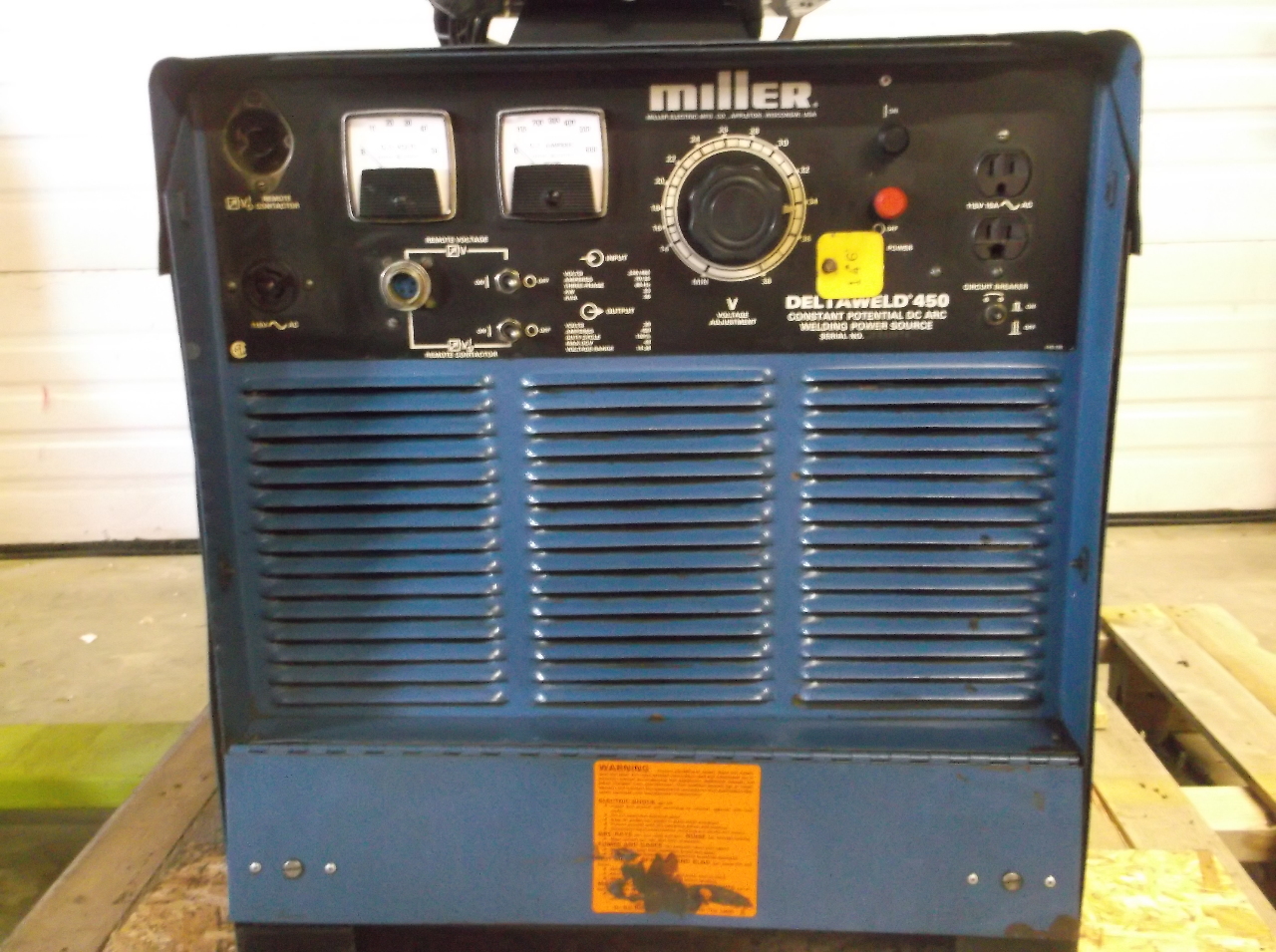 MILLER DELTAWELD 450 Power Source & Miller Intellimate S-54m Wire Feed ...