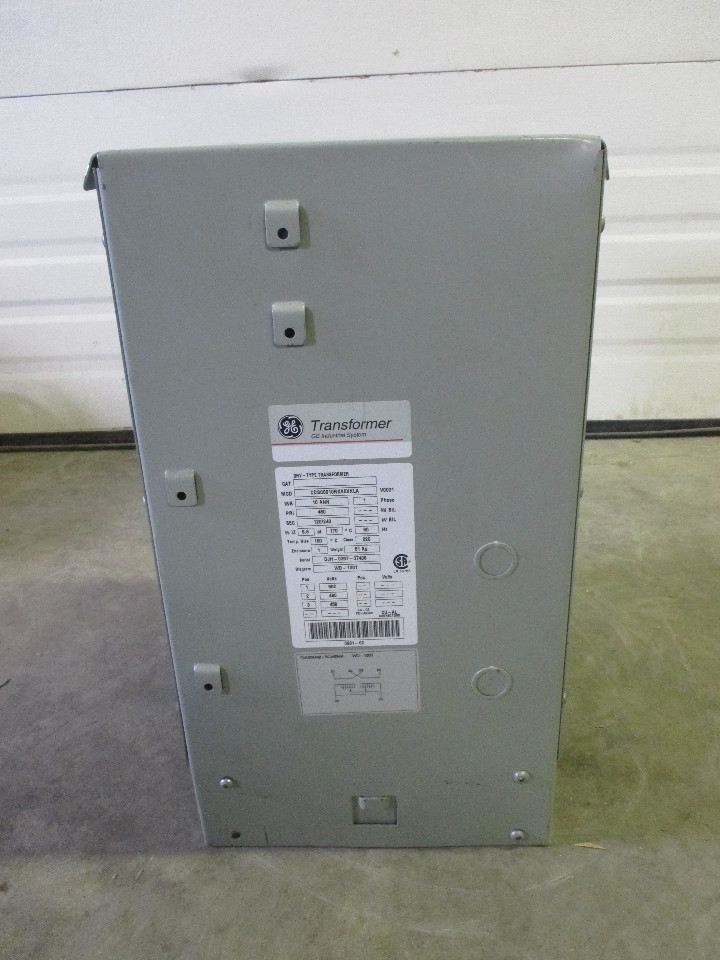 General Electric 10 KVA Single Phase Dry Type Transformer PR 480 SE 120 ...
