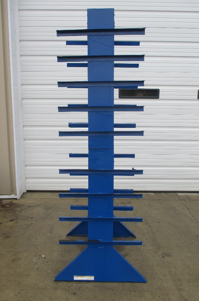 Vestil DSHZ-4 Double Sided Horizontal Bar Rack, Steel, 2600 lbs ...