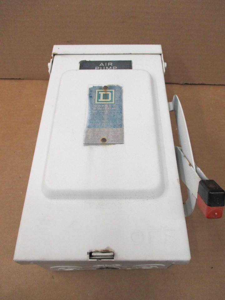 Square D HU361RB Safety Switch 30 Amp Series E-1 | Daves Industrial ...