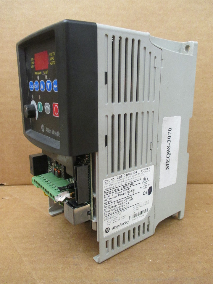 ALLEN BRADLEY 22B-D1P4N104 POWERFLEX 40 AC DRIVE .5Hp