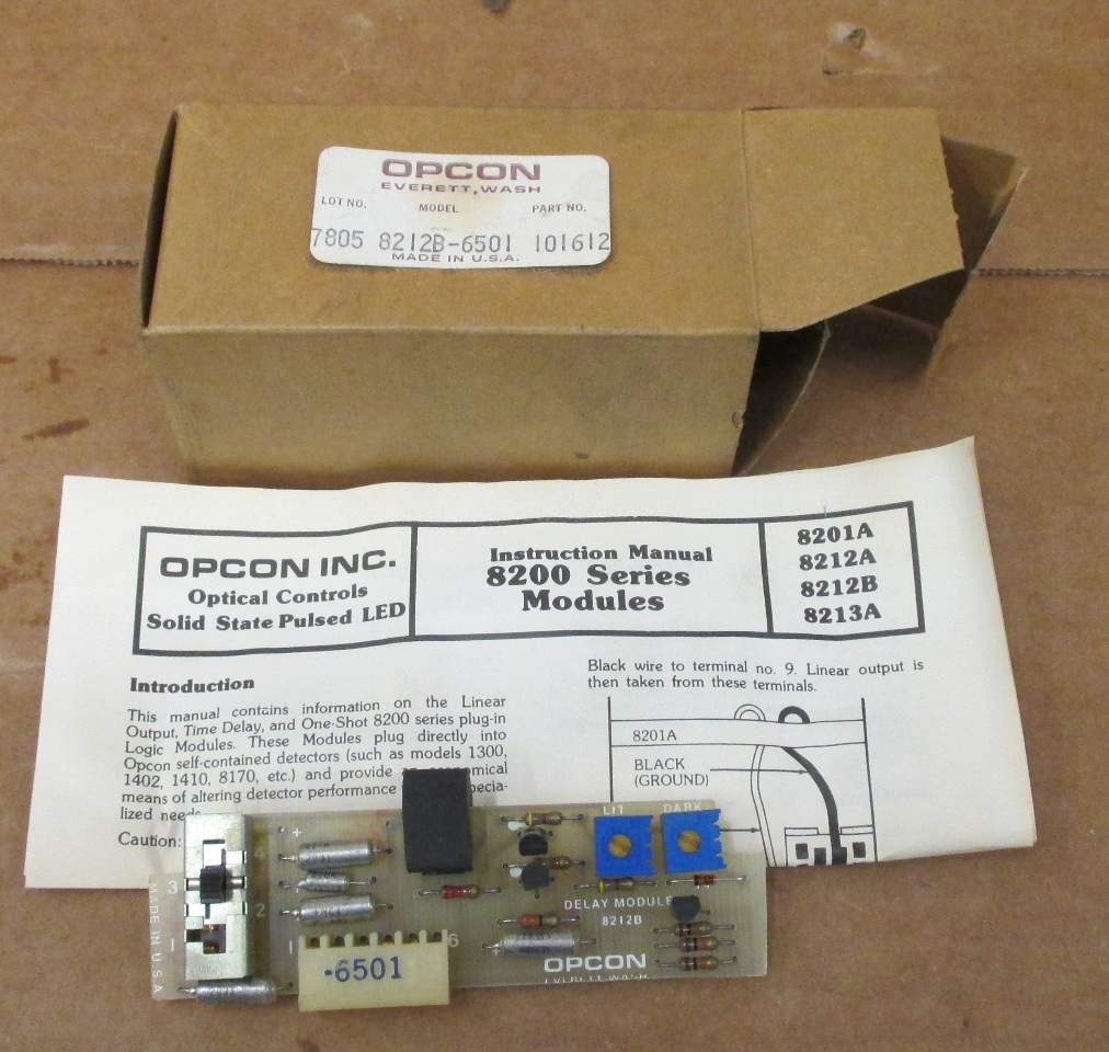 Opcon 8212B-6501 Logic Module Time Delay New in Box / Other | Daves ...