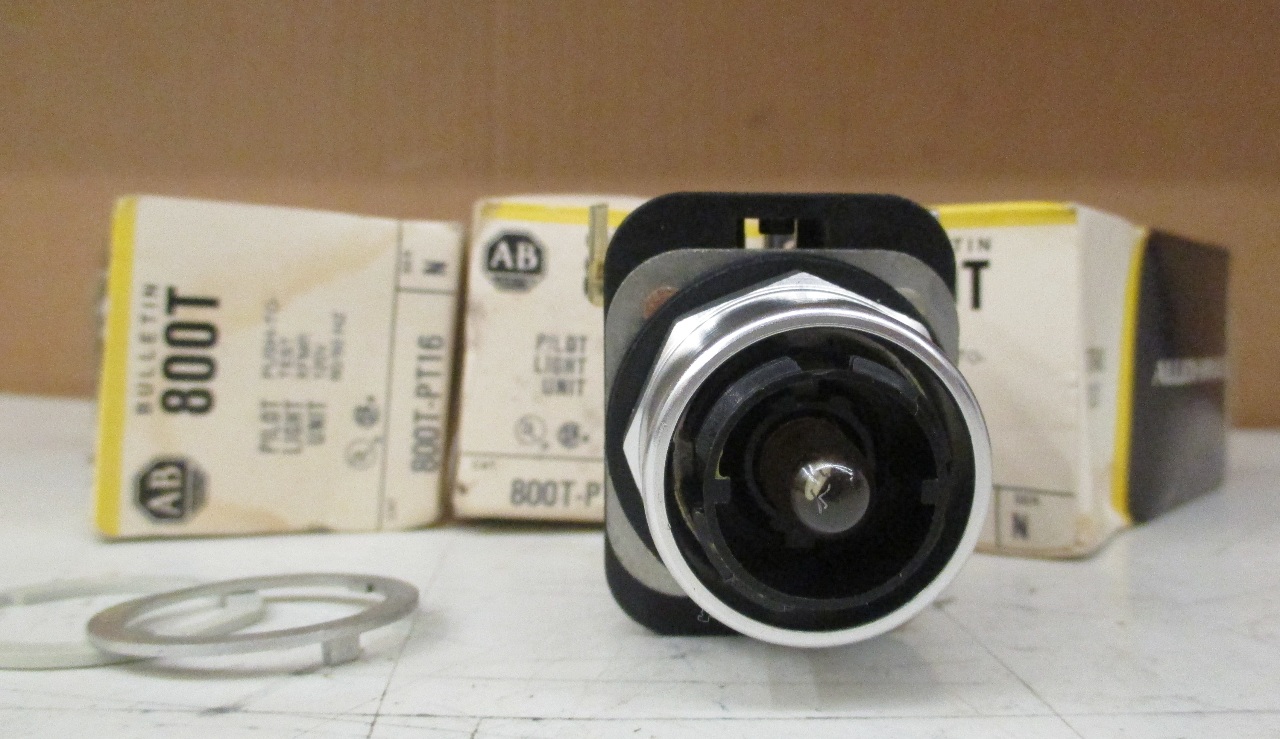 Allen Bradley 800T-PT16 Series N Push-to-test Pilot light unit (lot of ...