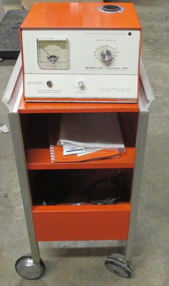 VINTAGE Birtcher model 116 Ultrasonic Therapy Unit untested W/ rack ...