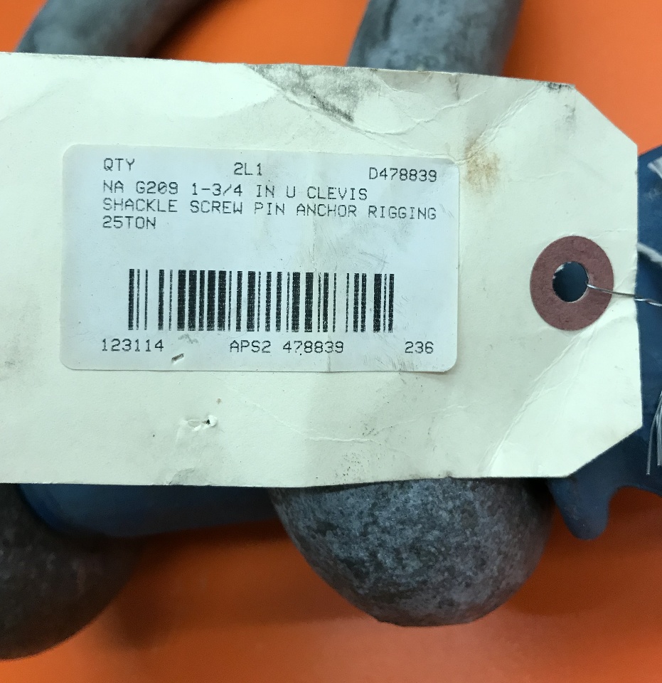 Clevis Anchor Shackles Pack Of 25 - 1/4" Bow Shackles With Screw Pins ...