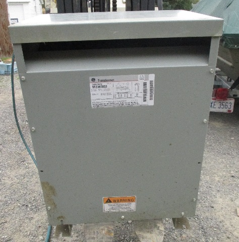 3 Phase General Electric 45KVA Transformer 9T23B3853 HV 480 LV 480/270 ...