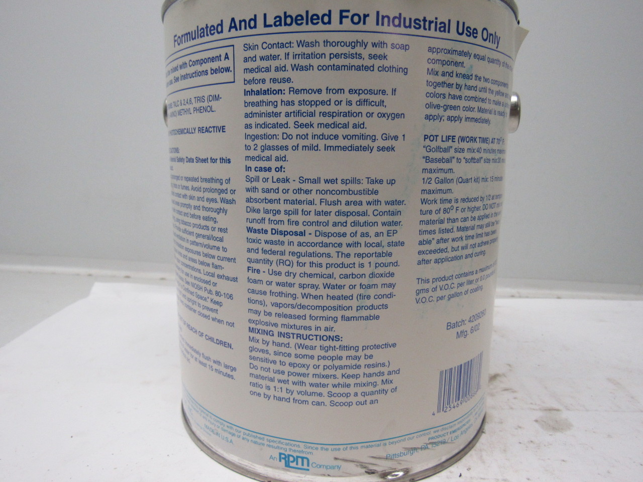 Spash Foam Pettit Splash Zone Epoxy Putty (1/2 Gallon Kit) - Marine ...