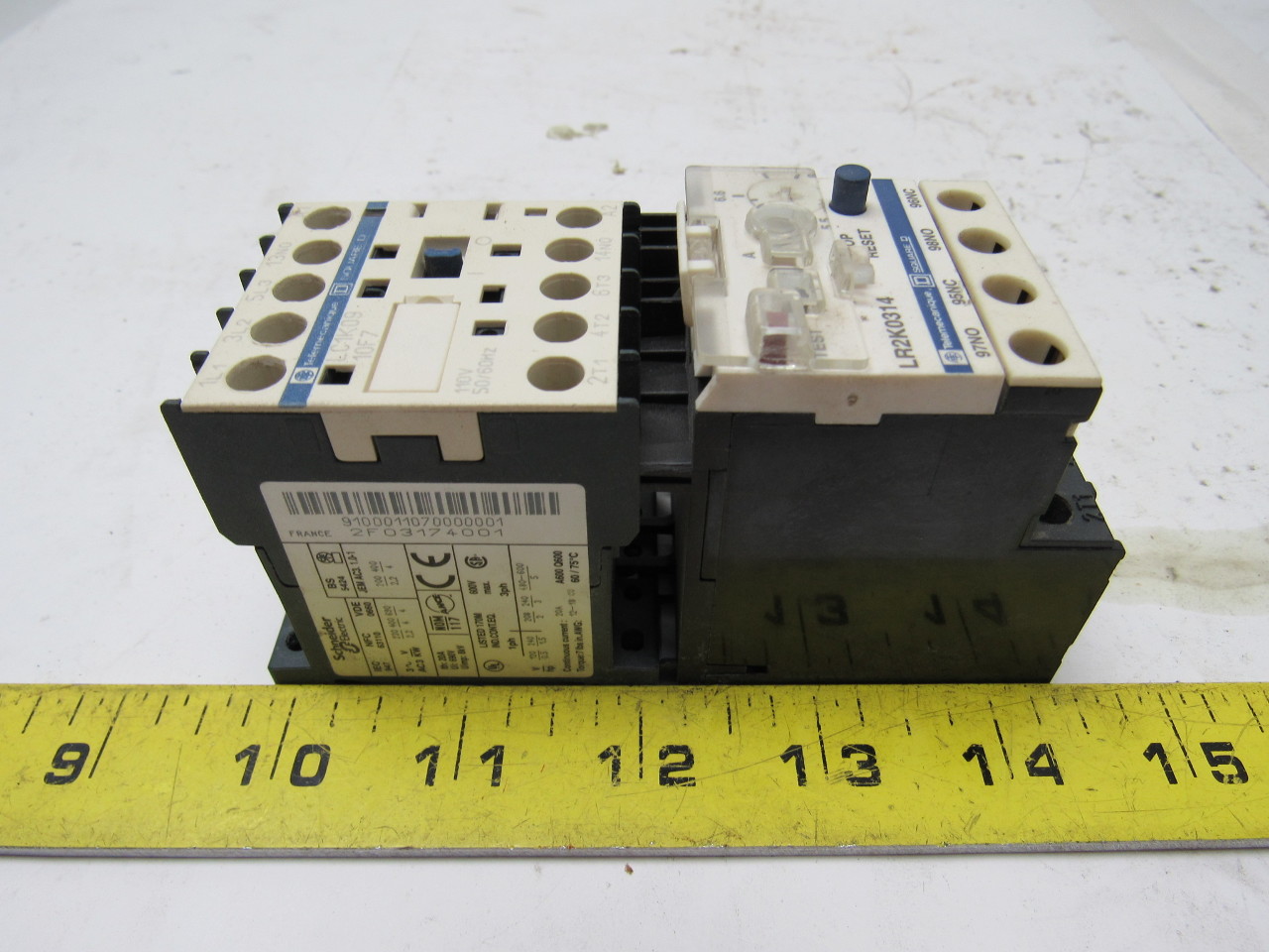 Square D Telemecanique LC1K09 3 Pole 9 Amp Miniature Contactor ...