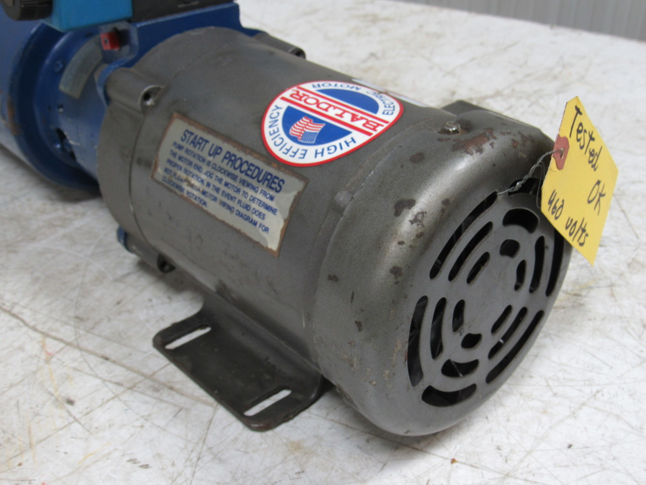 Dyna Pack M405 Monarch Hydraulic Pump Unit W/Baldor 1HP 3Ph Motor | eBay