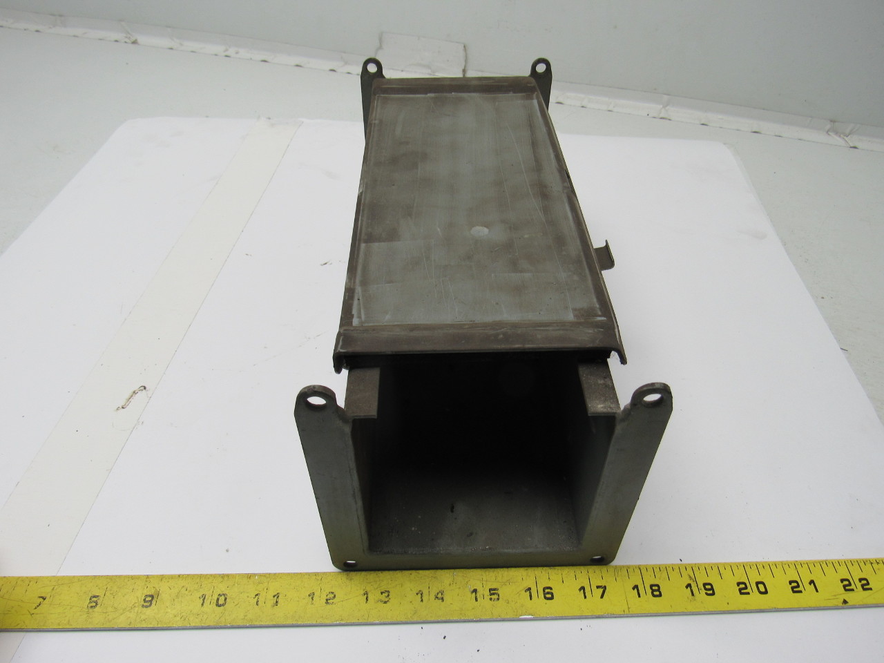 4" X 4" X 12" Lay In Wire Way Straight Section Auxiliary Gutter W ...