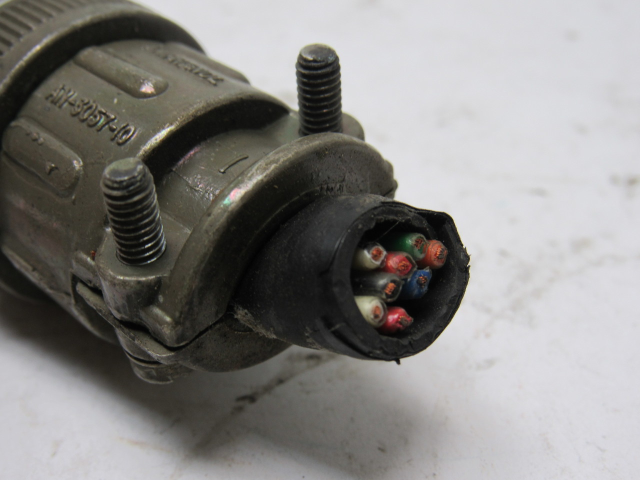 Amphenol 20-7P 8 Pin Male Circular Connector Plug W/Housing & Clamp | eBay