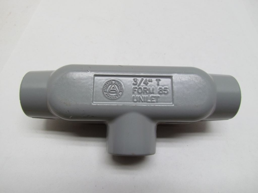 Appleton 3/4" Rigid Conduit Body T-Type Aluminum With Lid Form 85 ...