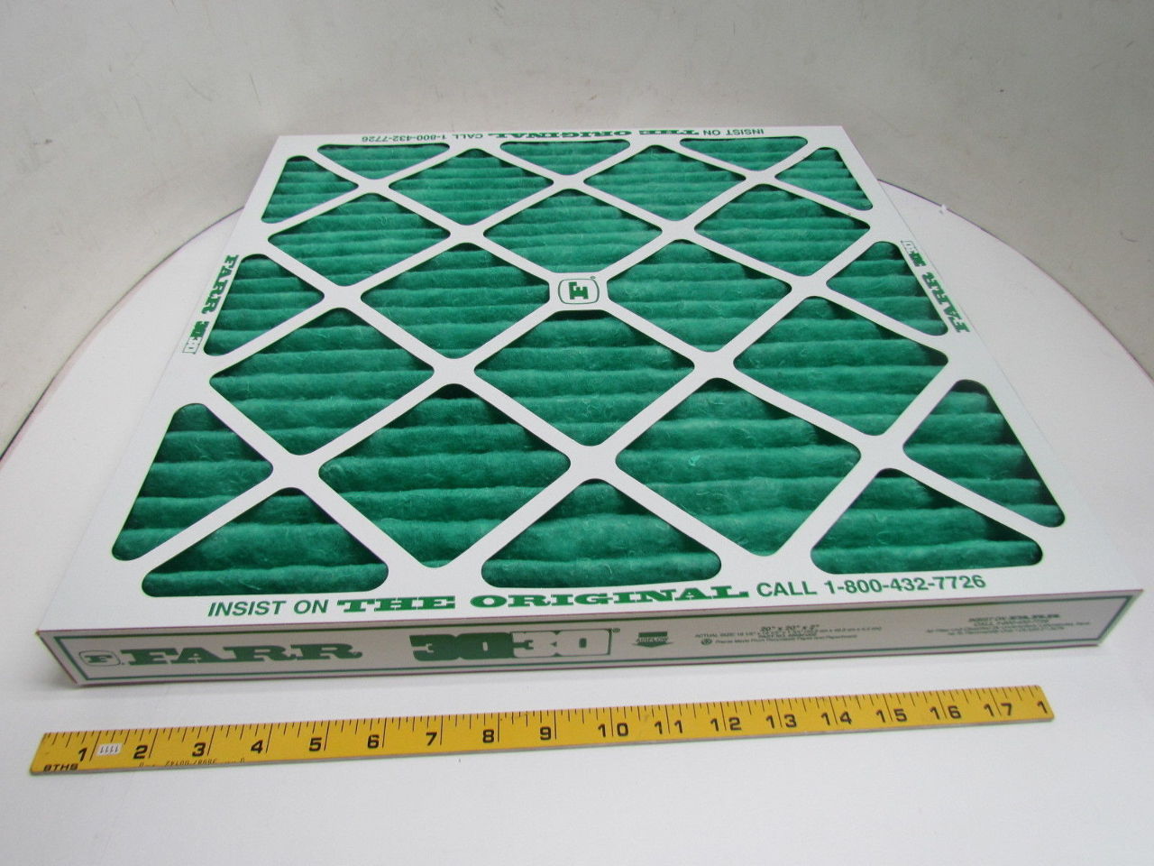 FARR 3030 49880-002 20 x20 x2" Pleated Panel Air Filter MERV 7 Box Of ...