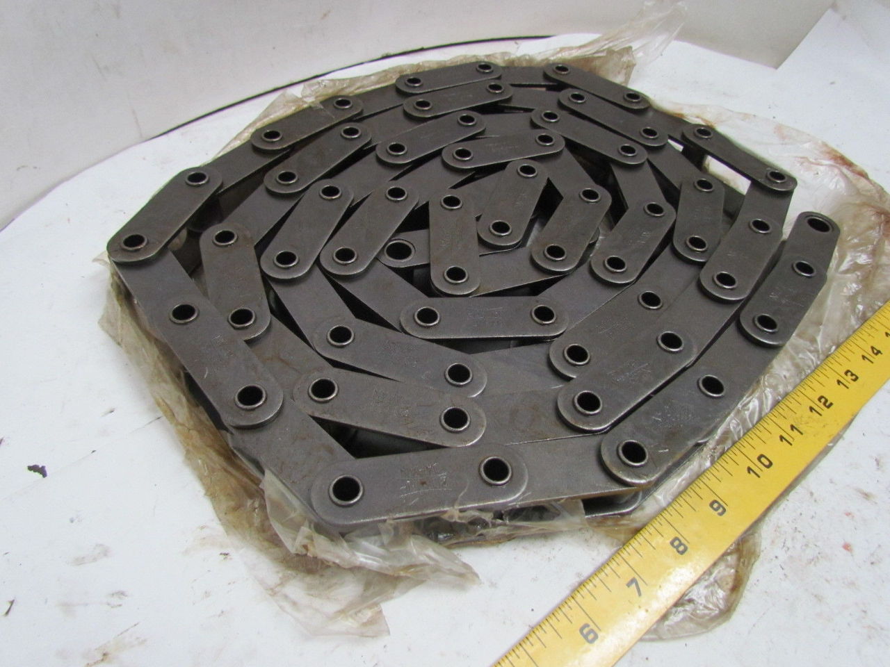 TSUBAKI 2080 HP C-2080 Double Pitch Roller Chain 2" Pitch Hollow Pin 10 ...